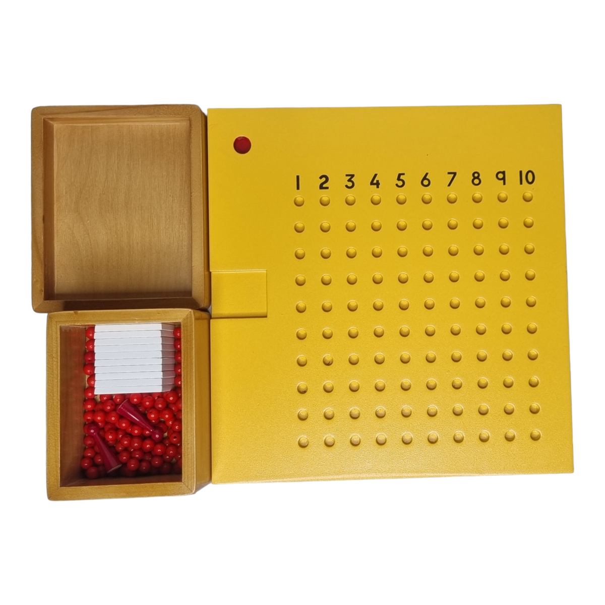 MONTESSORI MULTIPLICATION BOARD WITH BEAD BOX – TOYWOOD