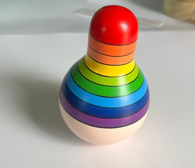 Multicolour Rolly-Polly Rattle - Baby Toy – TOYWOOD